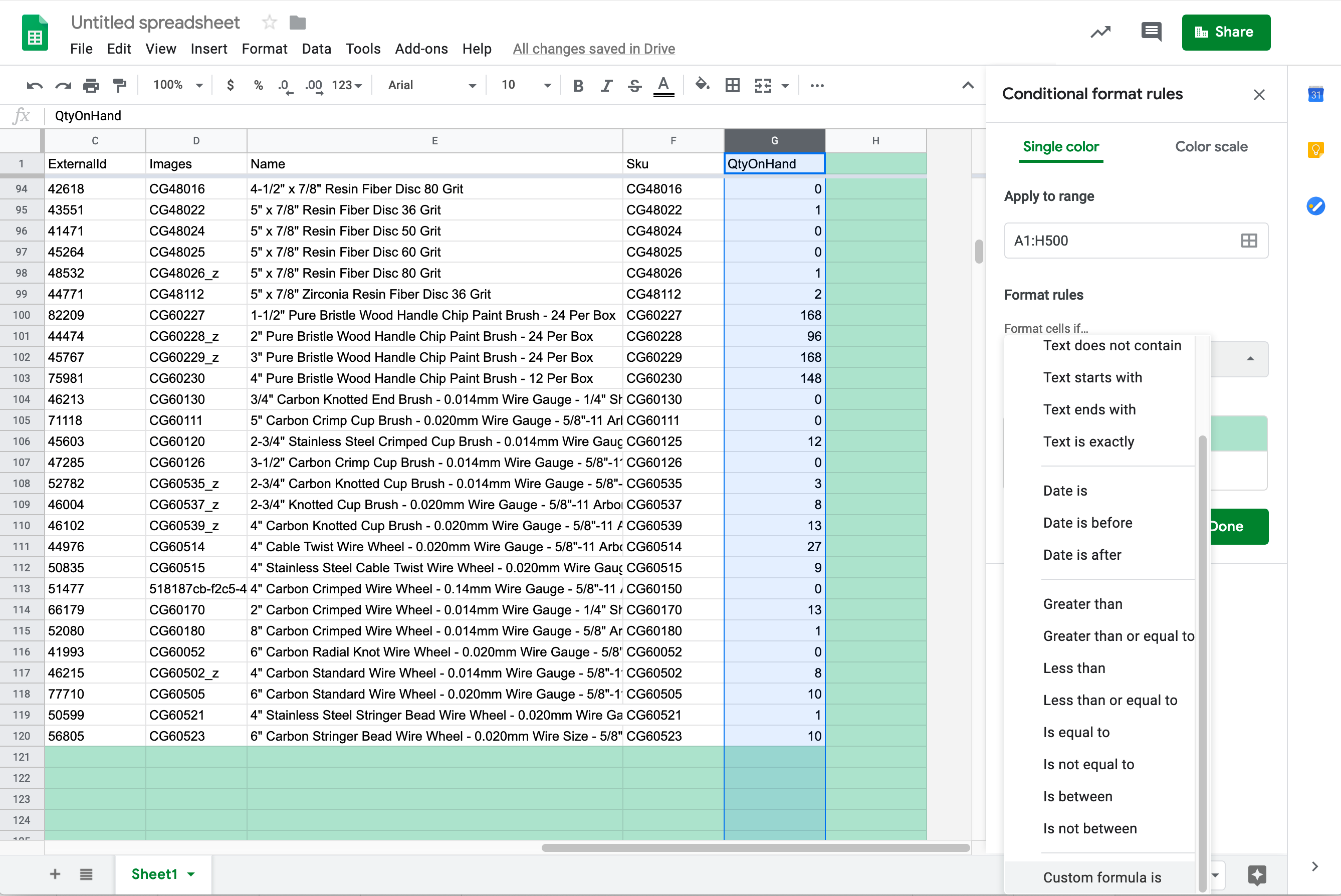 Conditional Formatting In Google Sheets Remedy667